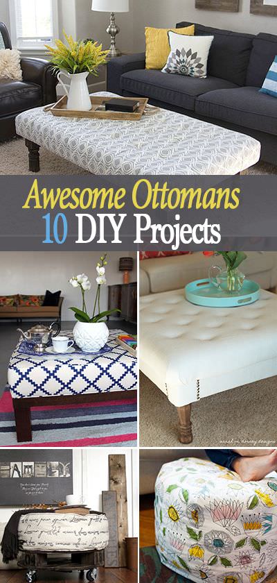 Awesome DIY Ottomans • 10 Projects • The Budget Decorator