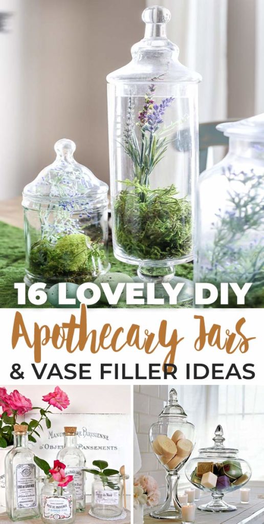 16 Lovely DIY Apothecary Jars & Vase Filler Ideas • The Budget Decorator