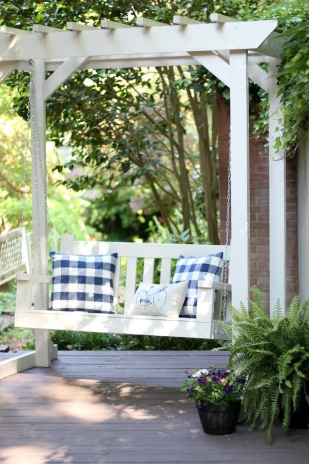 DIY Front Porch Swing Projects • The Budget Decorator