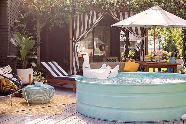 Stay Cool with a DIY Stock Tank Pool! • The Budget Decorator