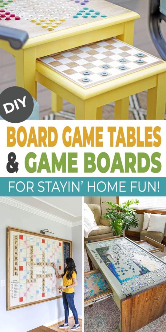 DIY Board Game Tables and Game Boards for Stayin’ Home Fun! • The ...